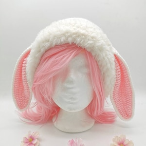 Fluffy Bunny Beanie, Rabbit Hat - Etsy