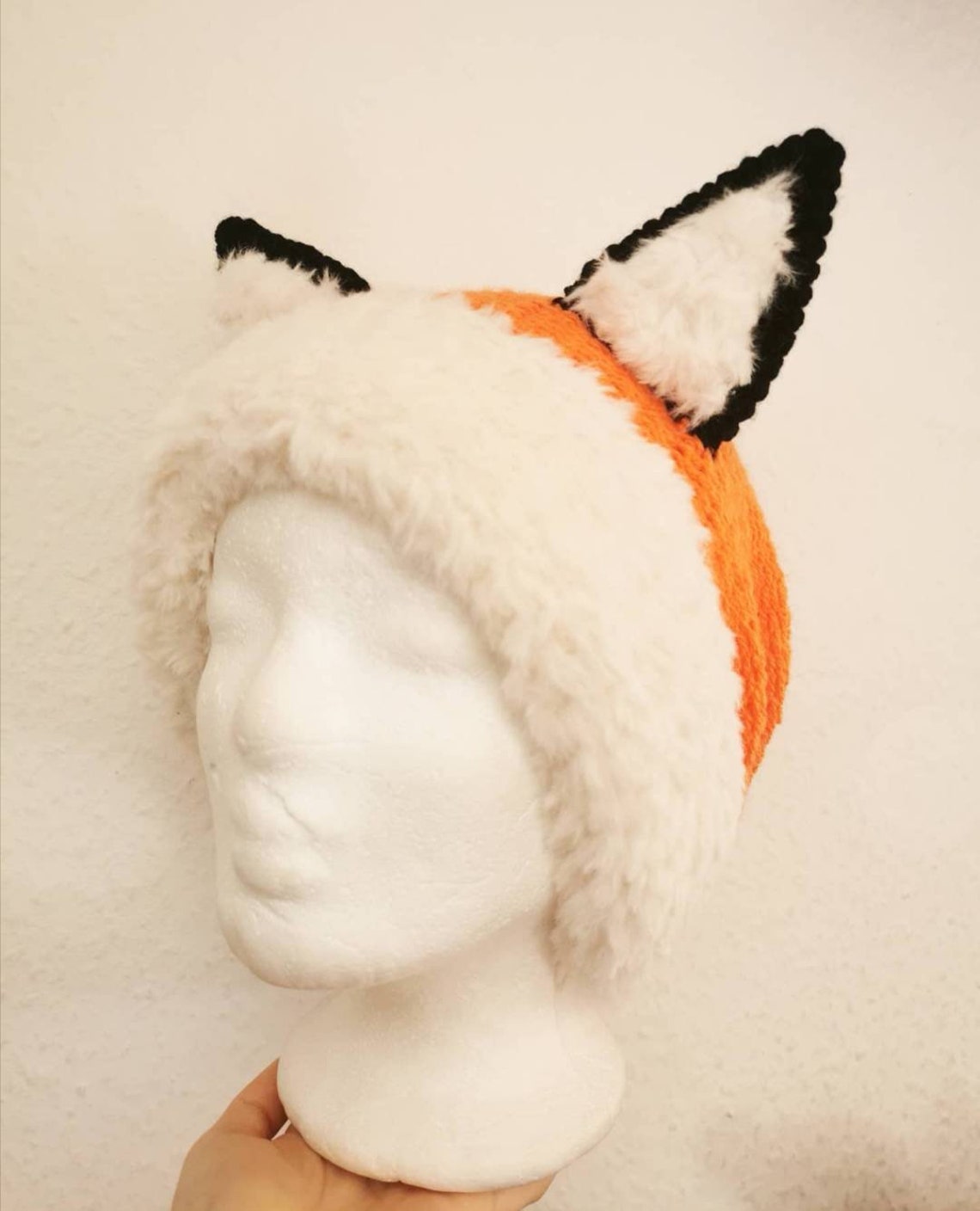 Fluffy Fox Beanie, Autumn Accssoires, Fox Cosplay, Furry Hat, Hat With ...
