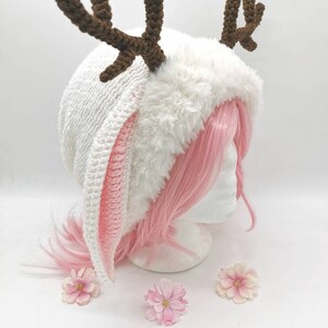 Jackalope Hat, Cryptid Beanie, Bunny With Antlers Cap - Etsy