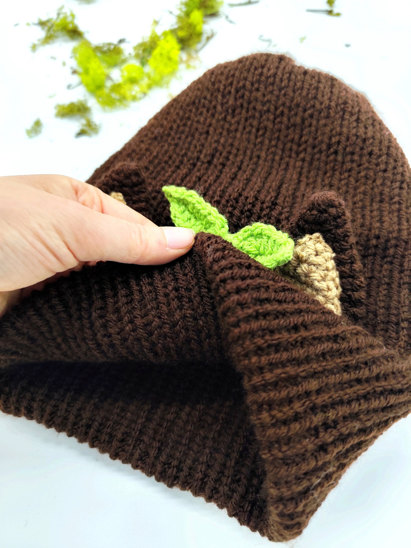 Plant Cat Beanie, Cat Hat, Sprout Cat - Etsy