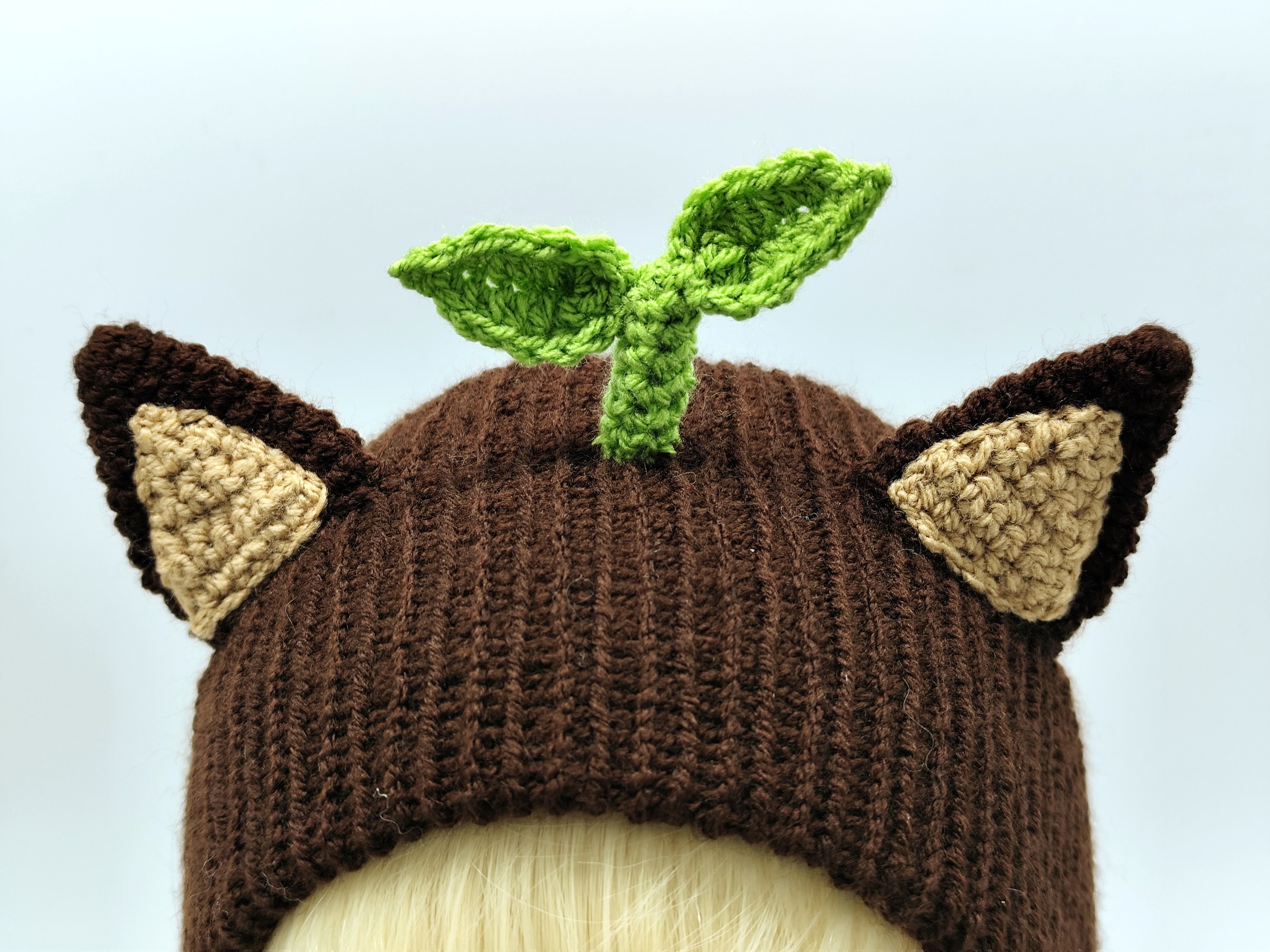 Plant Cat Beanie, Cat Hat, Sprout Cat - Etsy