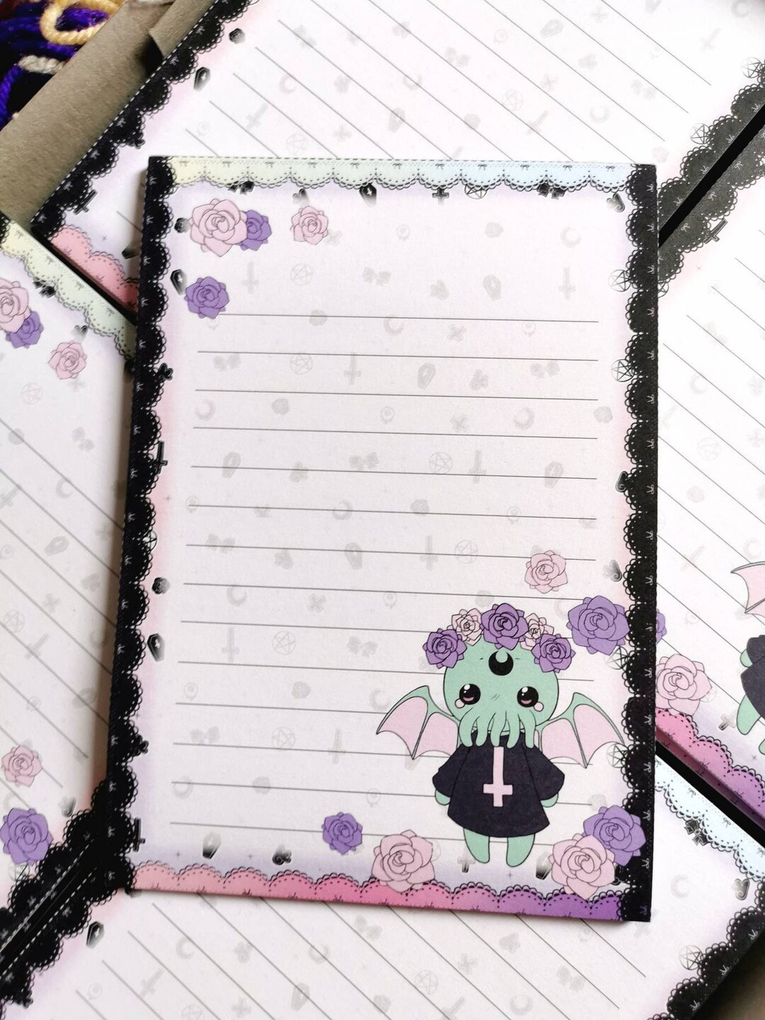 Cthulhu Notepad, Lines, A6, Goth Notes, Goat Notebook, Black Philip - Etsy