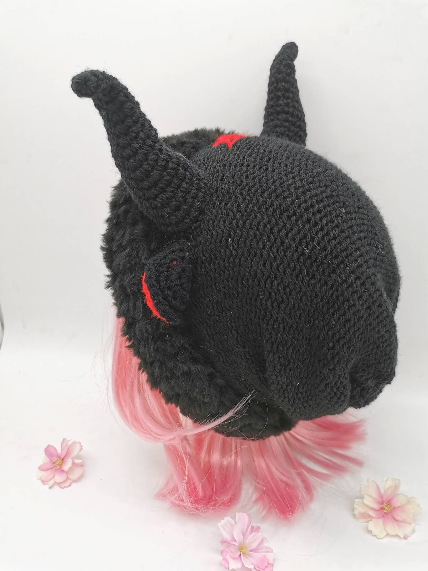 Fluffy Goat Goth Hat Gothic Clothing Baphomet Beanie | Etsy Canada