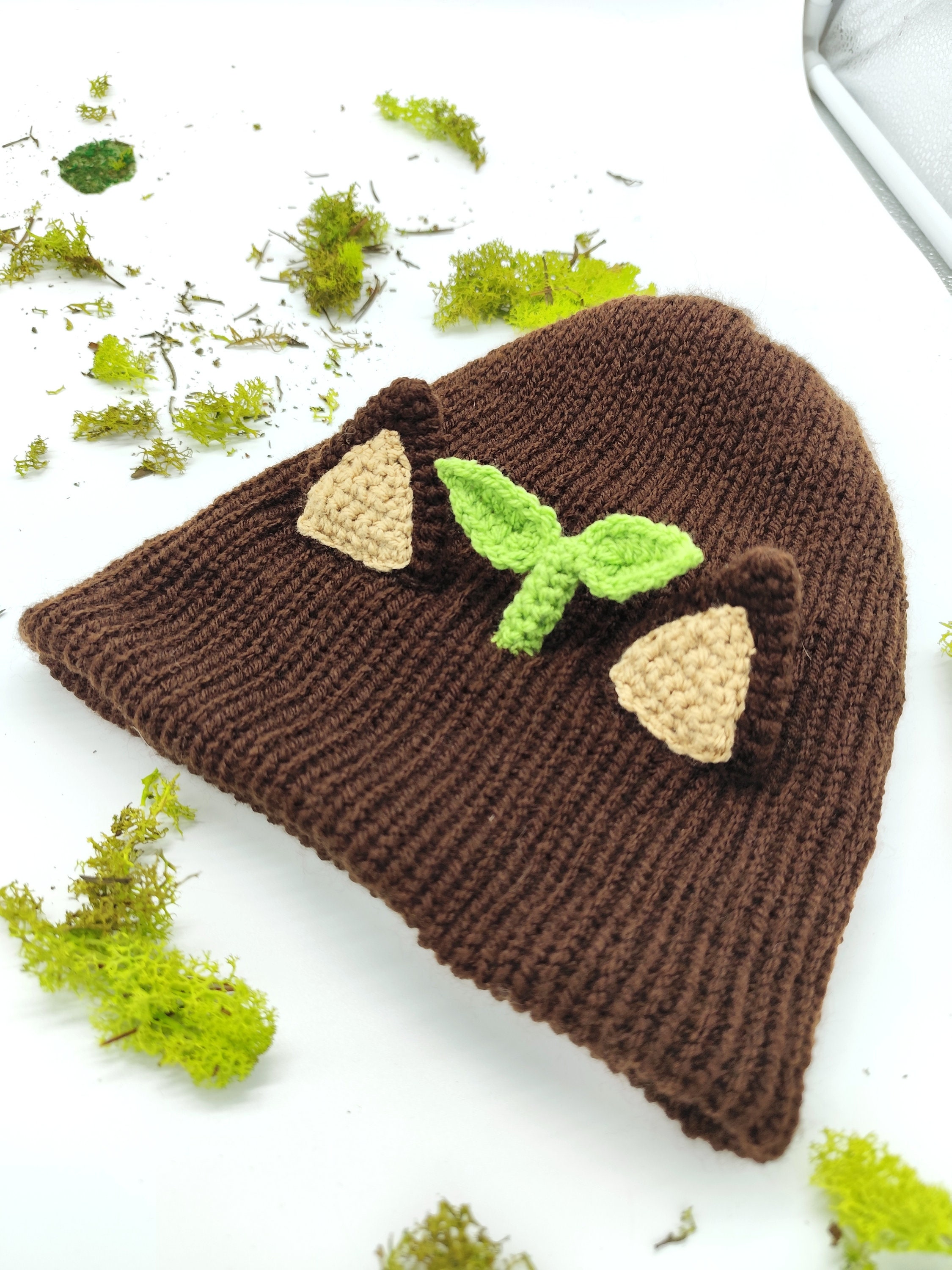 Plant Cat Beanie, Cat Hat, Sprout Cat - Etsy