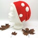 Mushroom Beanie Toadstool Fly Agaric Hat Cottage Core - Etsy