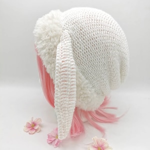 Fluffy Bunny Beanie, Rabbit Hat - Etsy