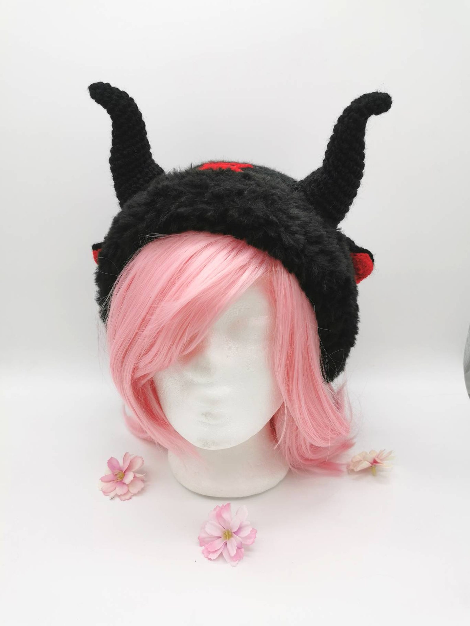 Fluffy Goat Goth Hat Gothic Clothing Baphomet Beanie - Etsy Canada