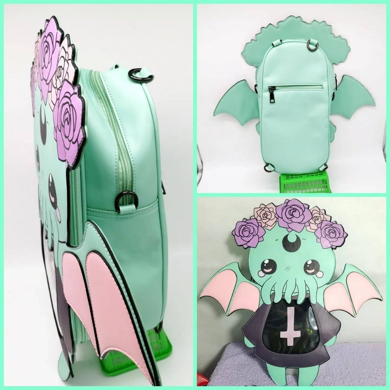 Kawaii Cthulhu Ita-bag Pastel Goth Bag Goth Fashion Cthulhu - Etsy