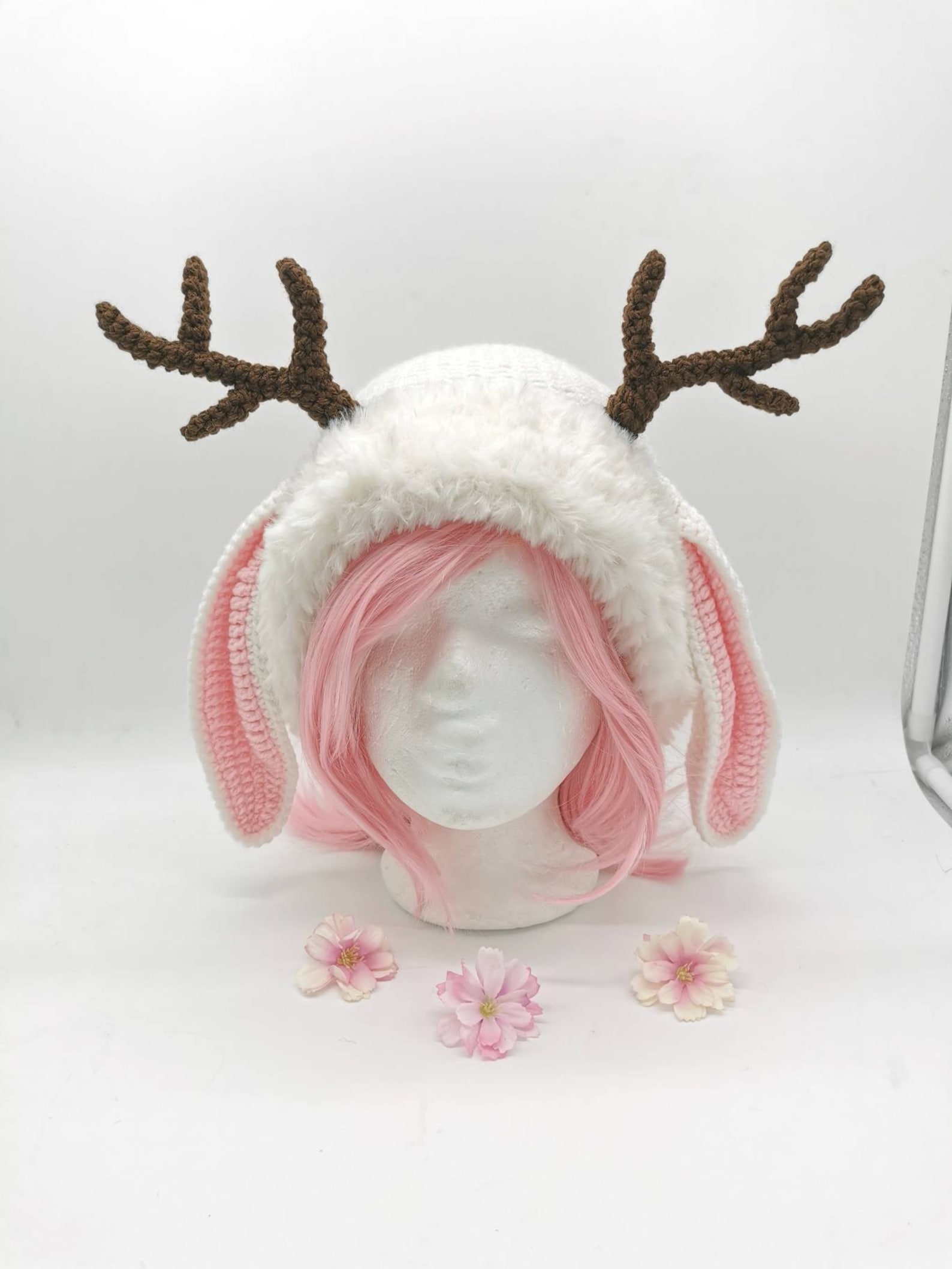 Jackalope Hat Cryptid Beanie Bunny With Antlers Cap | Etsy