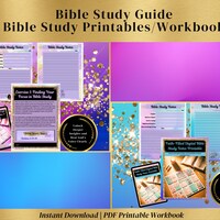 Bible Study Printable Kit, Digital Bible Study, Bible Journaling ...