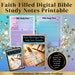Bible Study Printable Kit, Digital Bible Study, Bible Journaling ...