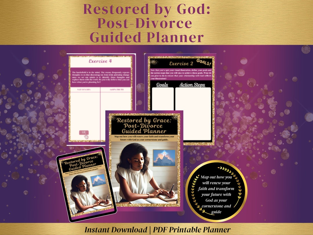 Guided Post-divorce Planner, Life Planner, Life Planner Printable ...