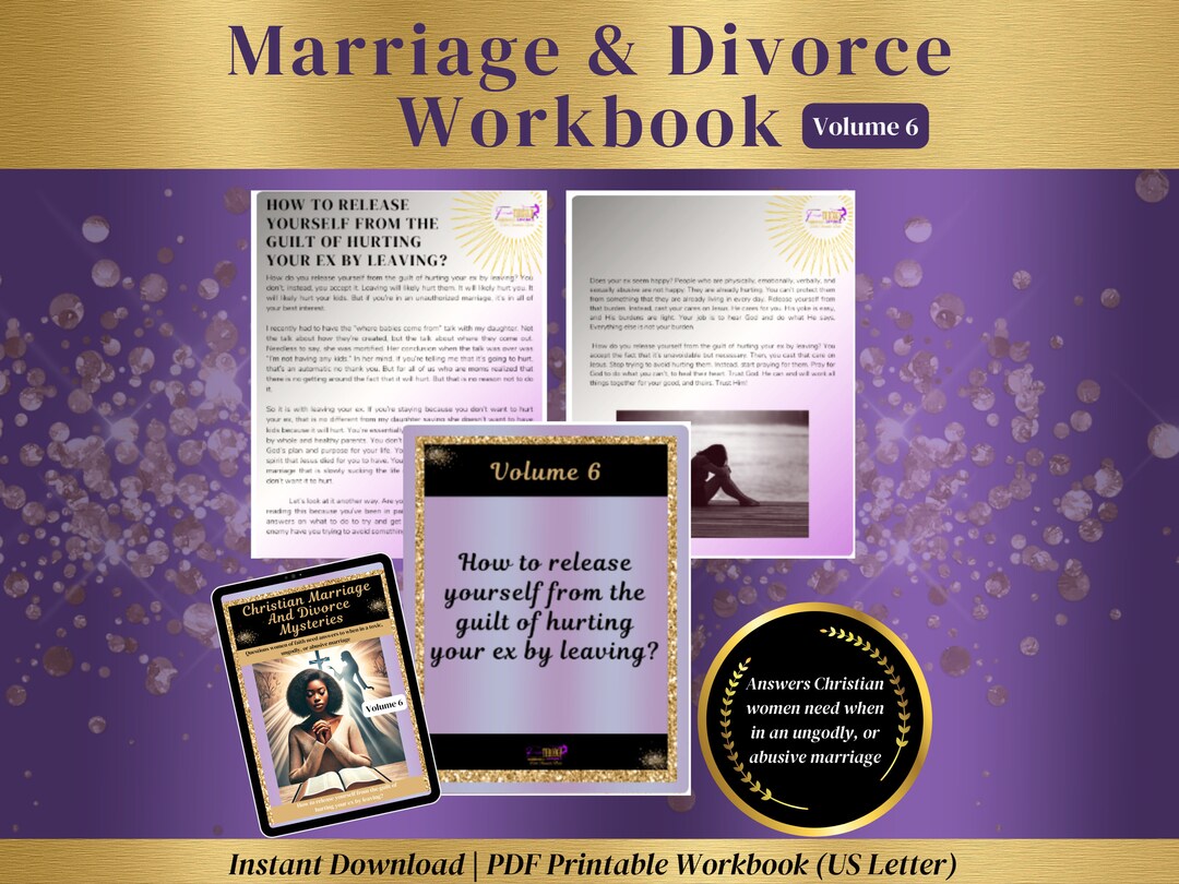 Divorce Workbook, Emotional Healing, Coping With Divorce, Divorce ...
