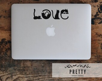 Love Cats, Cat Decal, Cat Sticker, Cat Stickers, Cat Lover Gift, Cats ...