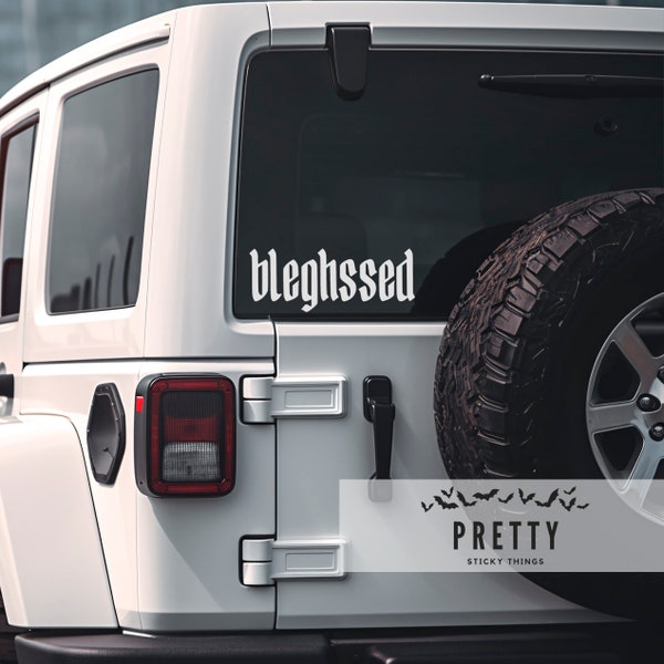 Bleghssed Car Decal - Etsy