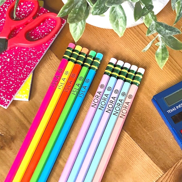 Personalized Pencils With Name - Etsy