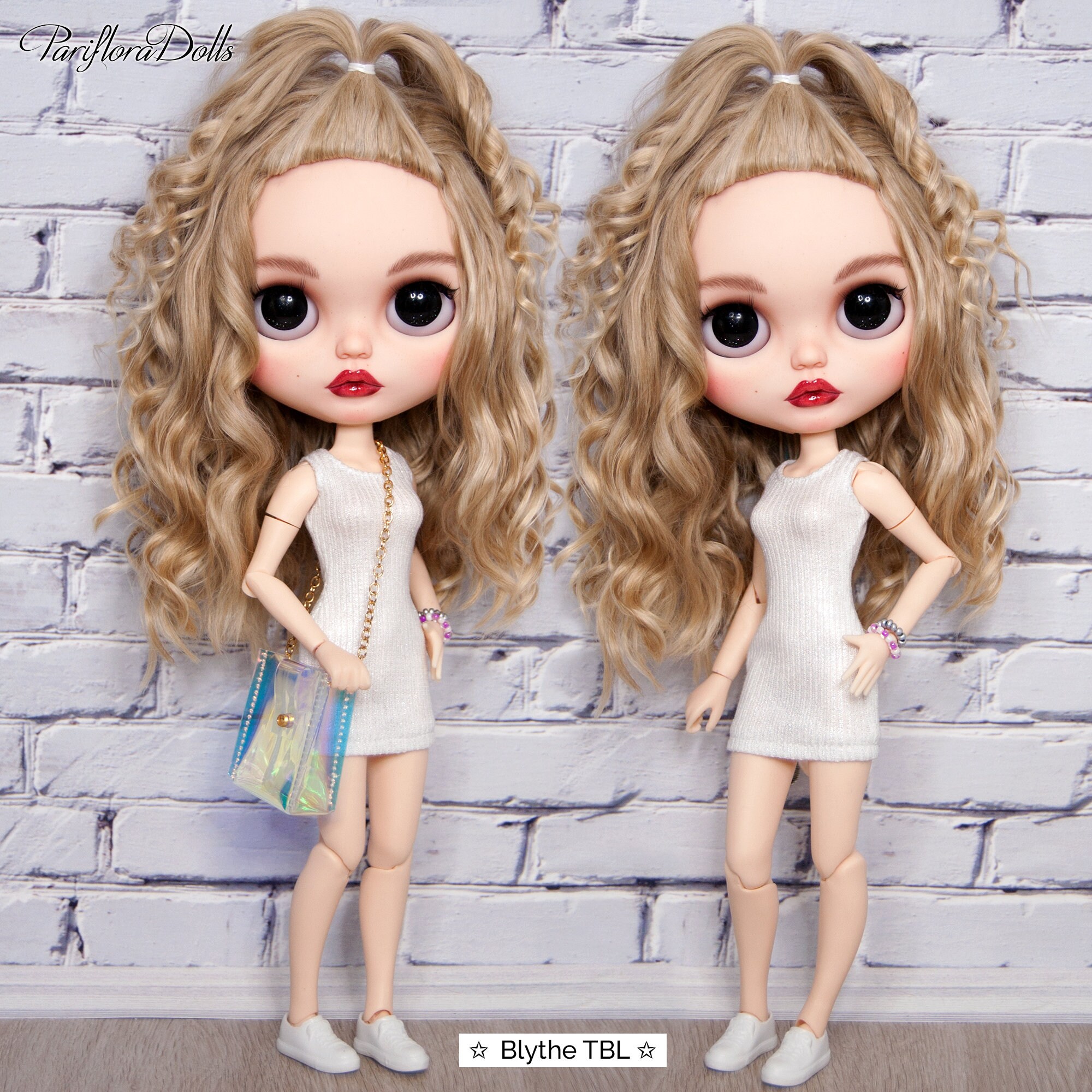 Skinny Dress in Shiny Pearl Color for Pullip Blythe Obitsu - Etsy