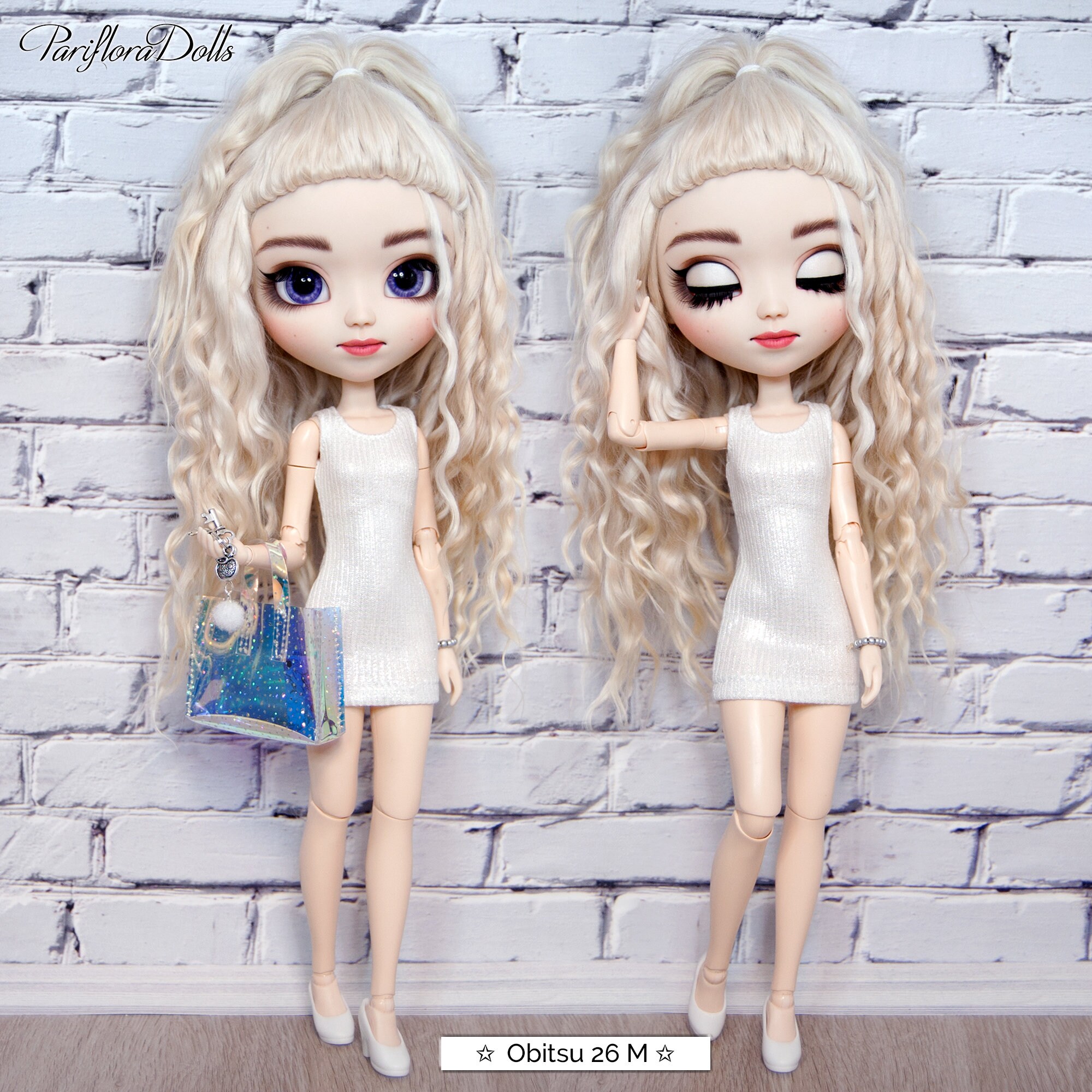 Skinny Dress in Shiny Pearl Color for Pullip Blythe Obitsu - Etsy