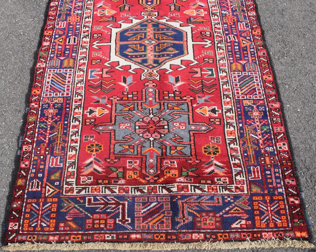 Rug. Hand Knotted Handmade Wool Tribal Runner Carpet 3'5 X 14'10 Superb ...