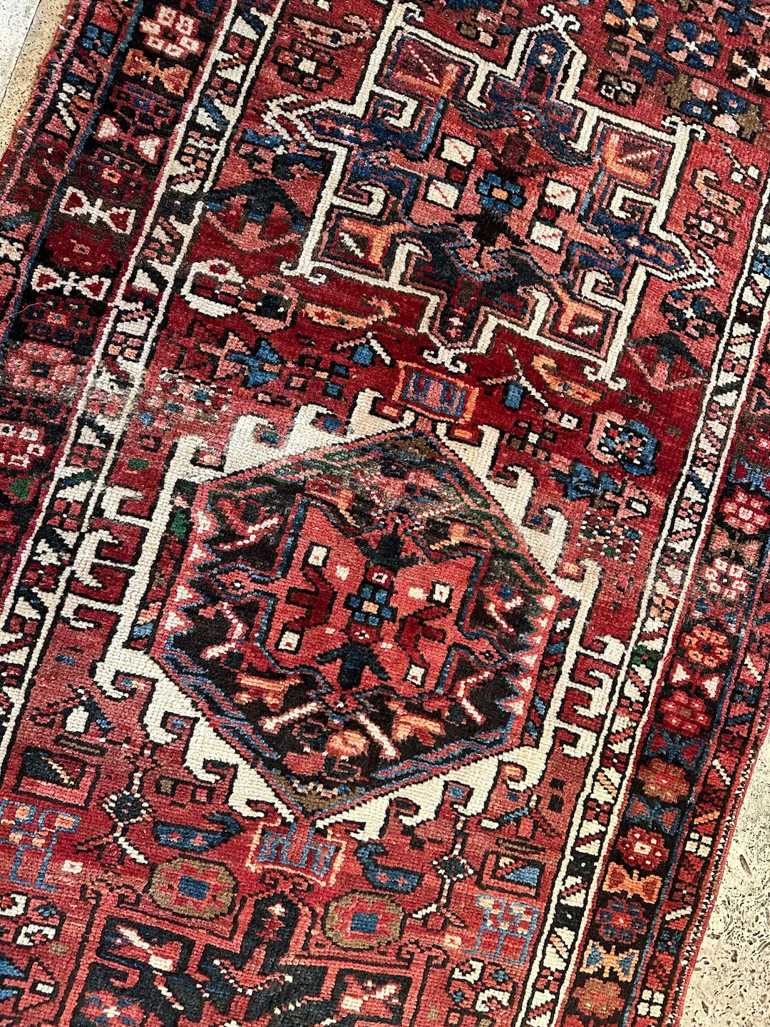 2'9 X 10'4 Fabulous Vintage Semi Antique Azerbaijani Tribal Runner ...
