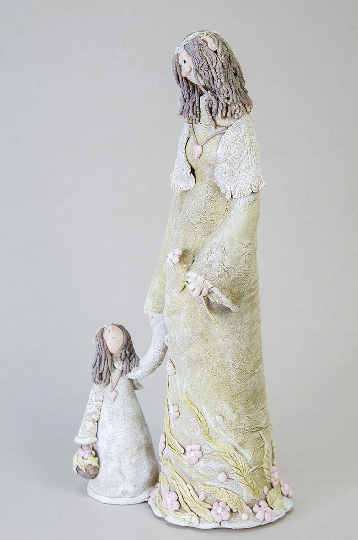 Babyshower Gift Motherhood Gift Ceramic Doll Clay Angel Sculpture ...