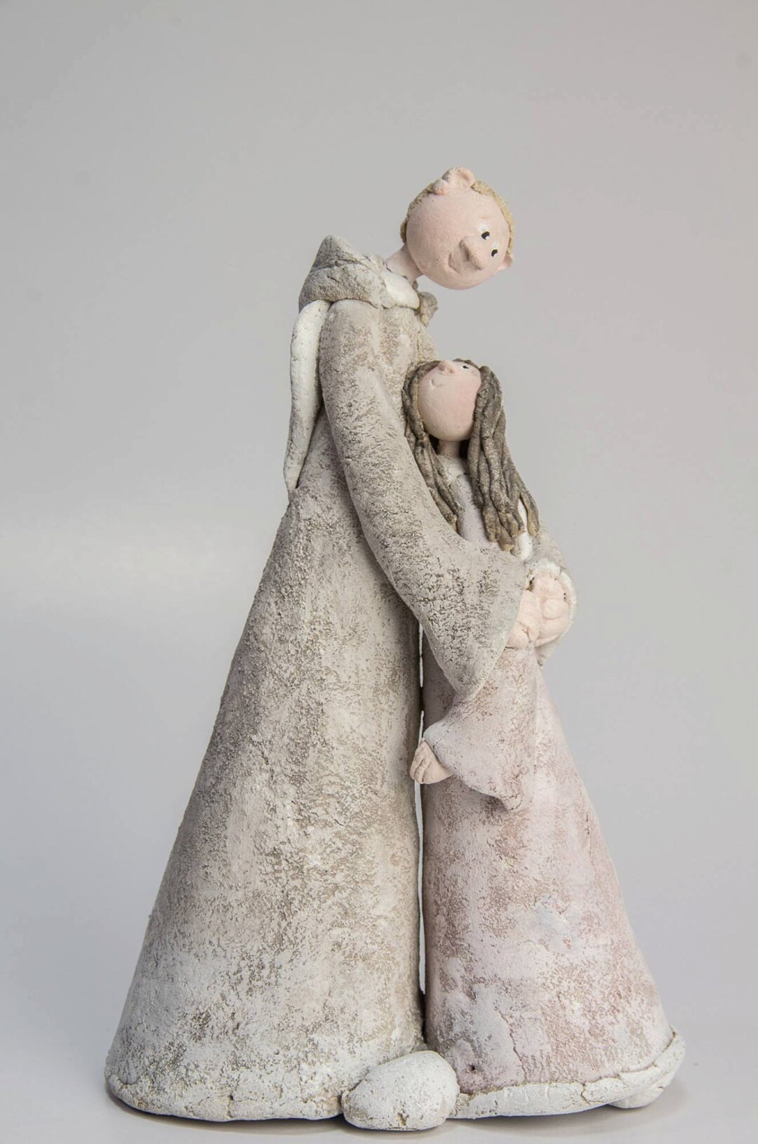 Custom Couple Angel Statue, Portrait Custom Ceramic Angel Figurine, One ...