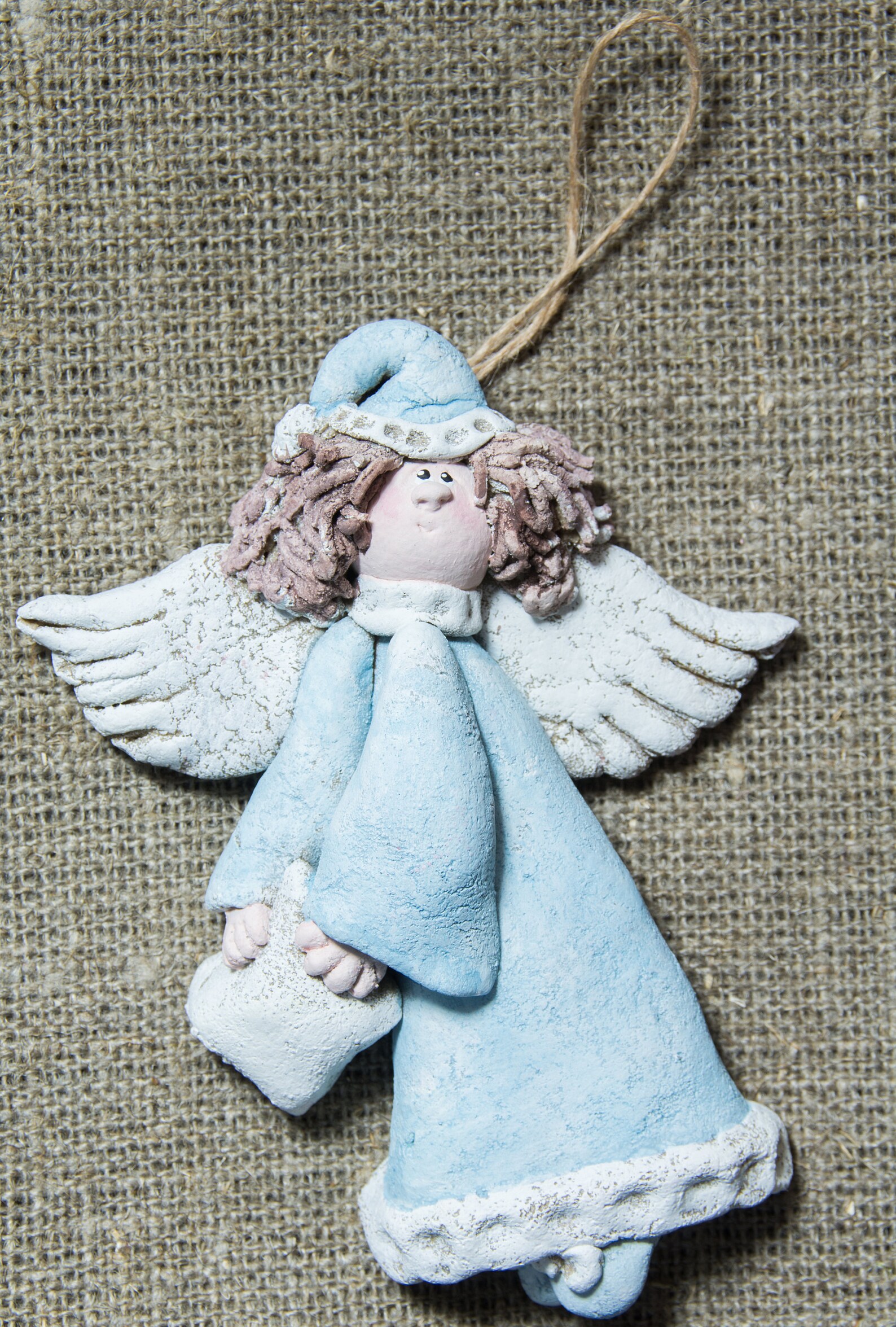 Ceramic Angel Figurine Guardian Angel Doll Guardian of Sweet - Etsy