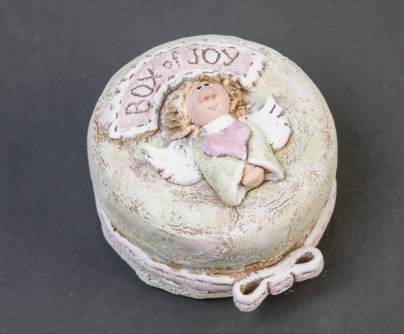 Memory Box Baby Keepsake Box Man Angel Figurine Angel Trinket Box ...
