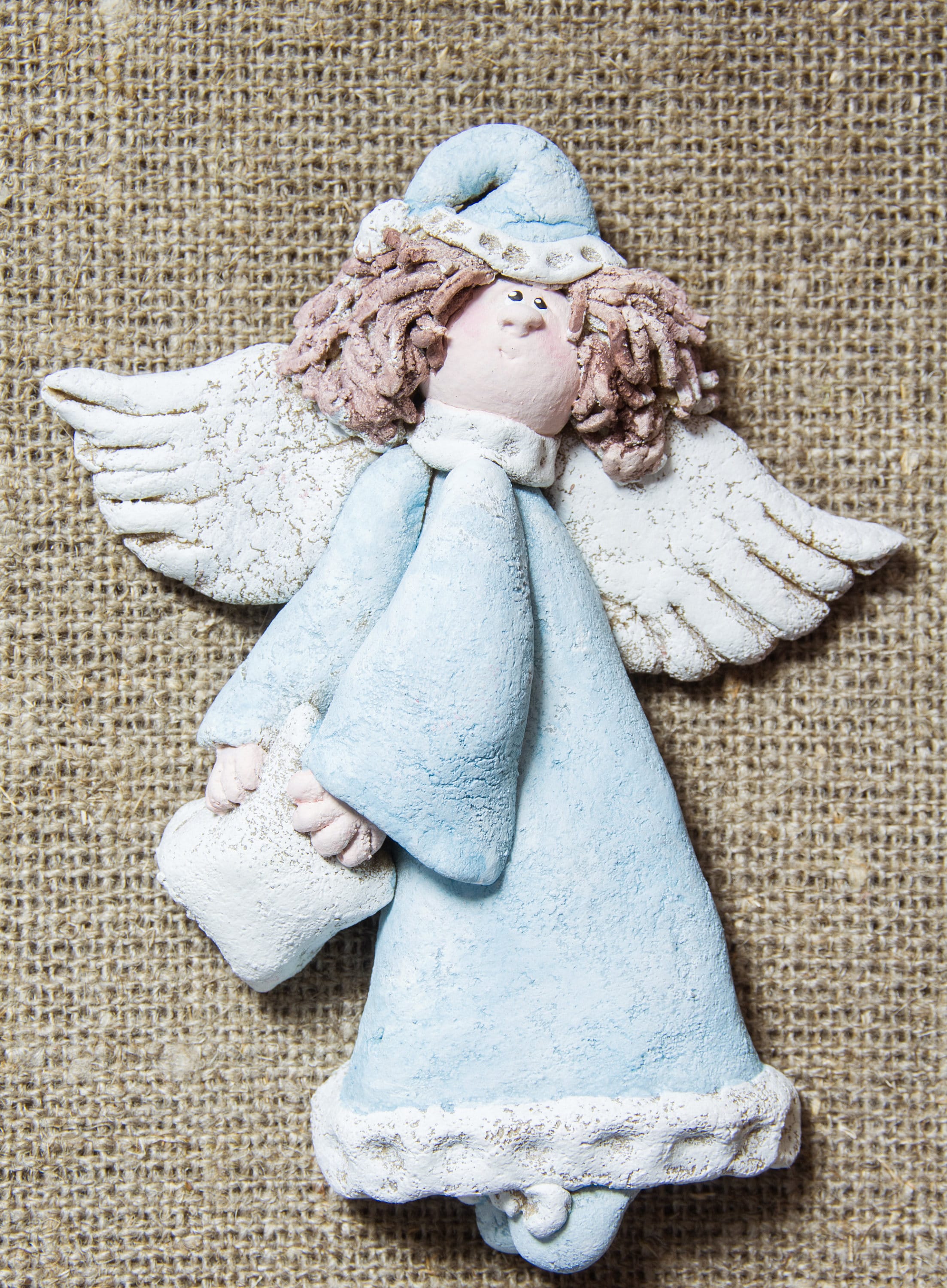 Ceramic Angel Figurine Guardian Angel Doll Guardian of Sweet - Etsy