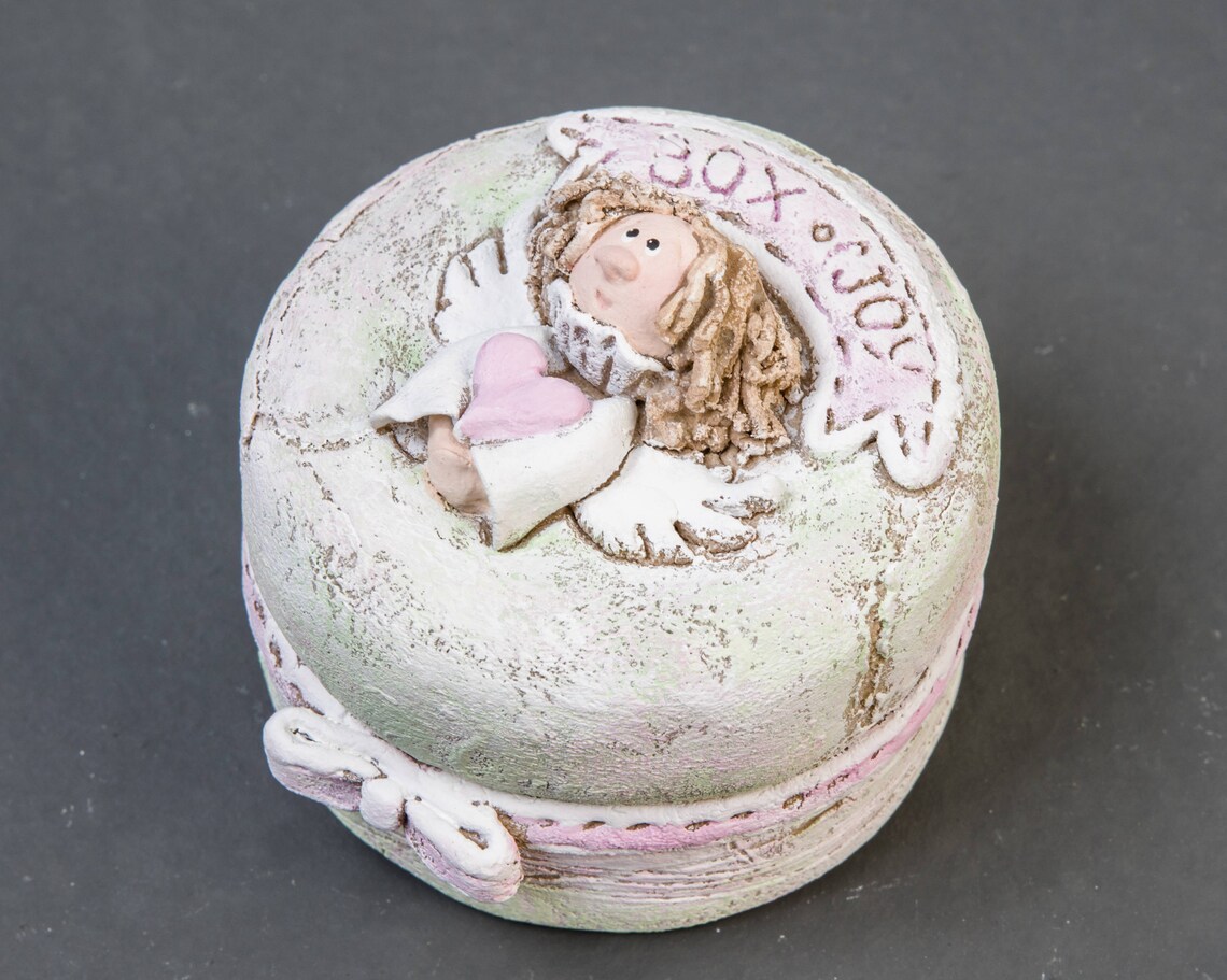 Memory Box Baby Keepsake Box Man Angel Figurine Angel Trinket - Etsy