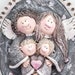 Custom Family Clay Portrait Illustration, Handcrafted Art Family ...