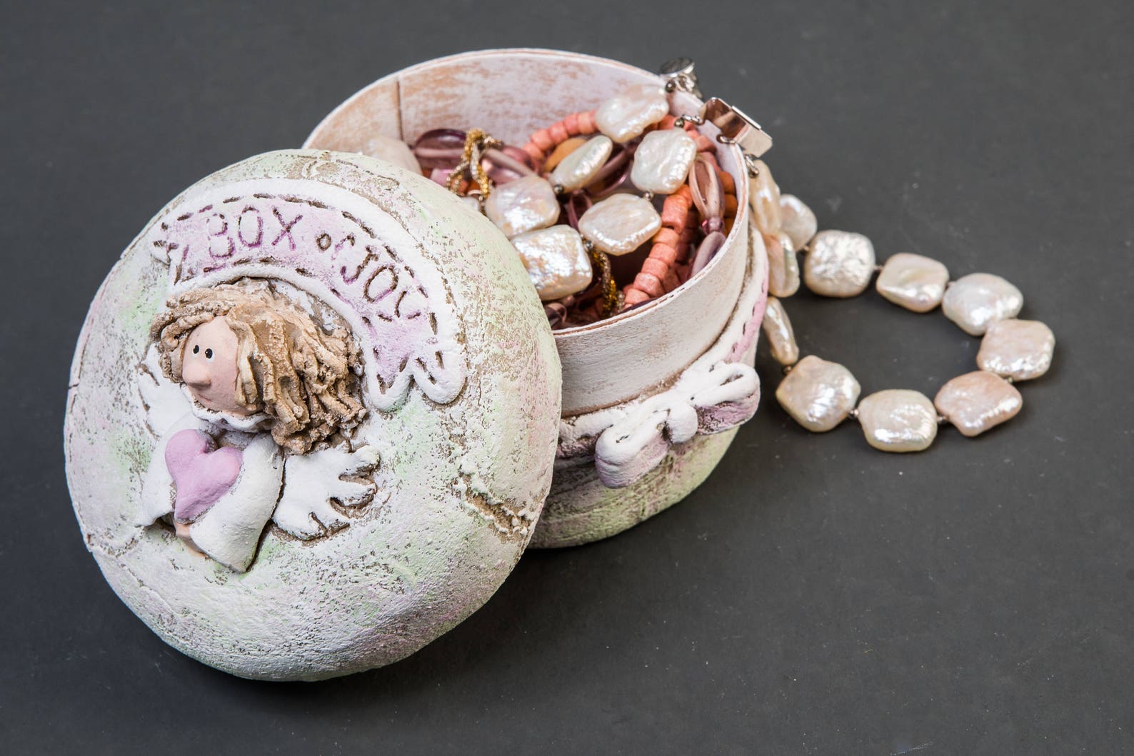 Memory Box Baby Keepsake Box Man Angel Figurine Angel Trinket Box ...