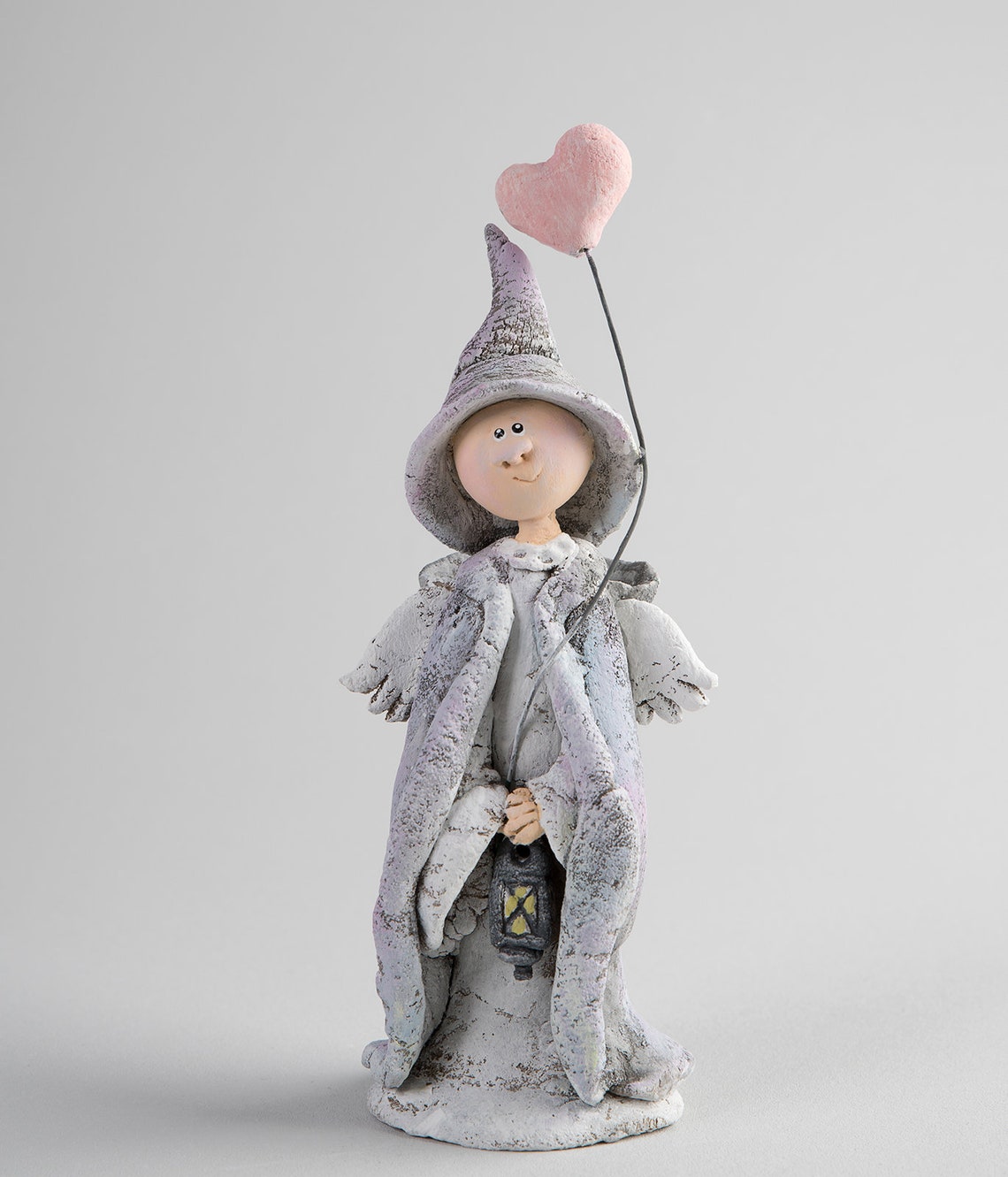 Clay Angel Sculpture Guardian Angel Statue Angel Boy - Etsy