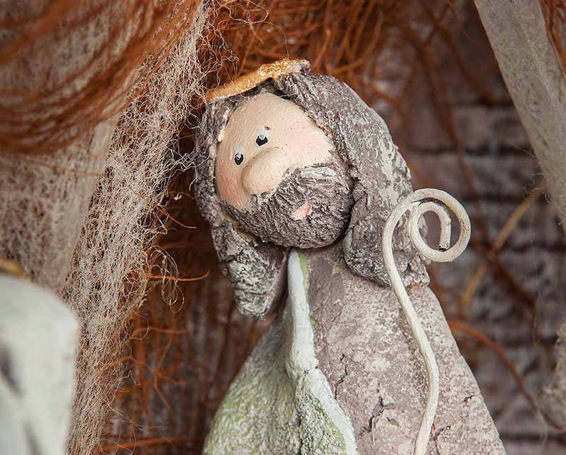 Christmas Story Unique Nativity Set Scene Nativity Stable Clay ...