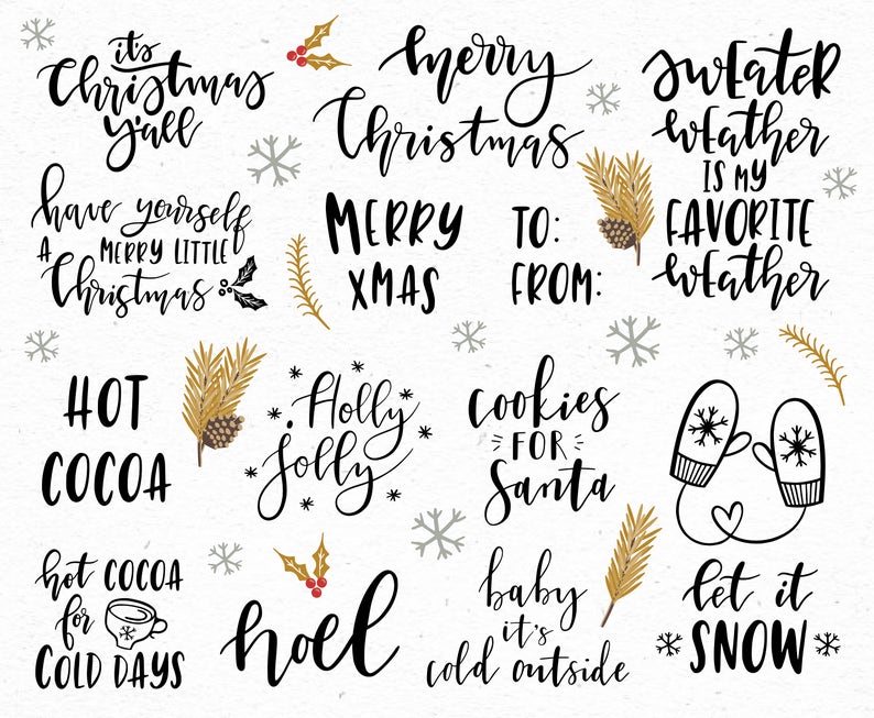Christmas Clipart / Christmas Quotes / Christmas Clip Art / Christmas ...