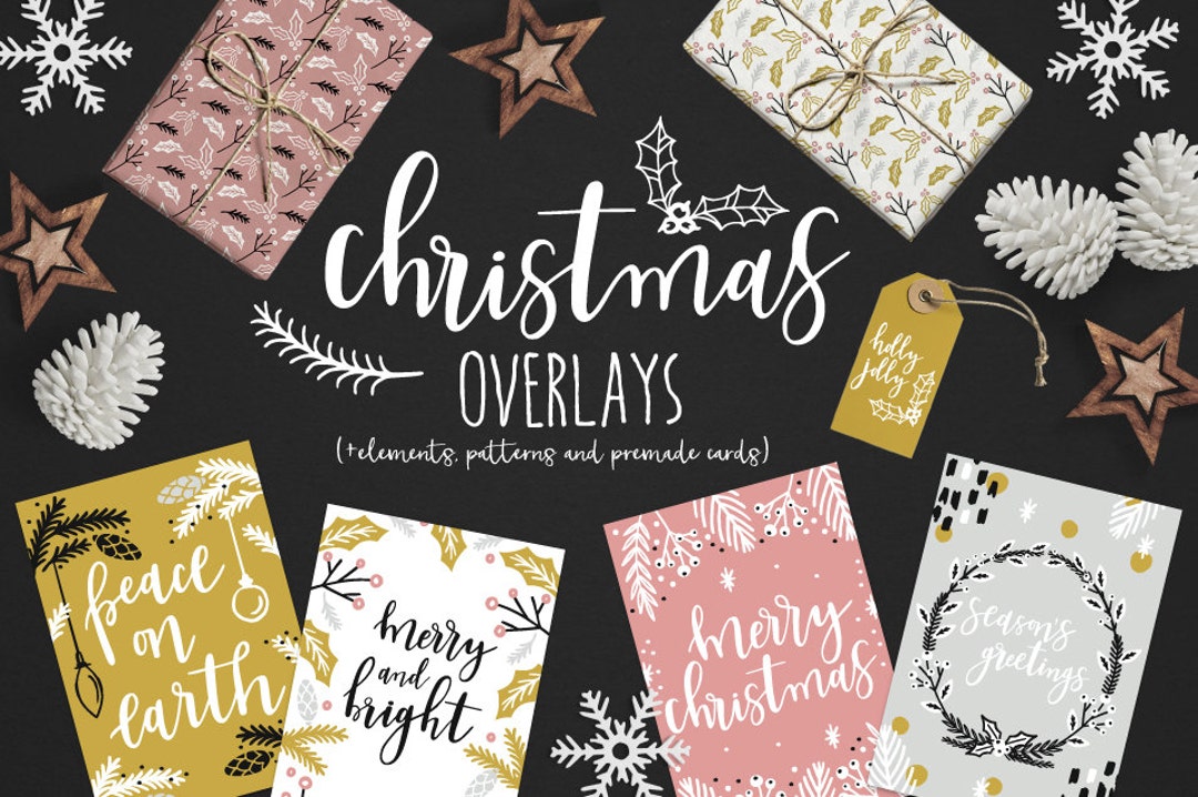 Christmas Clipart / Christmas Overlays / Christmas Clip Art / Christmas ...