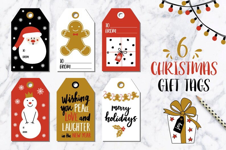 Christmas Clipart / Santa / Gingerbread Man / Snowman / - Etsy