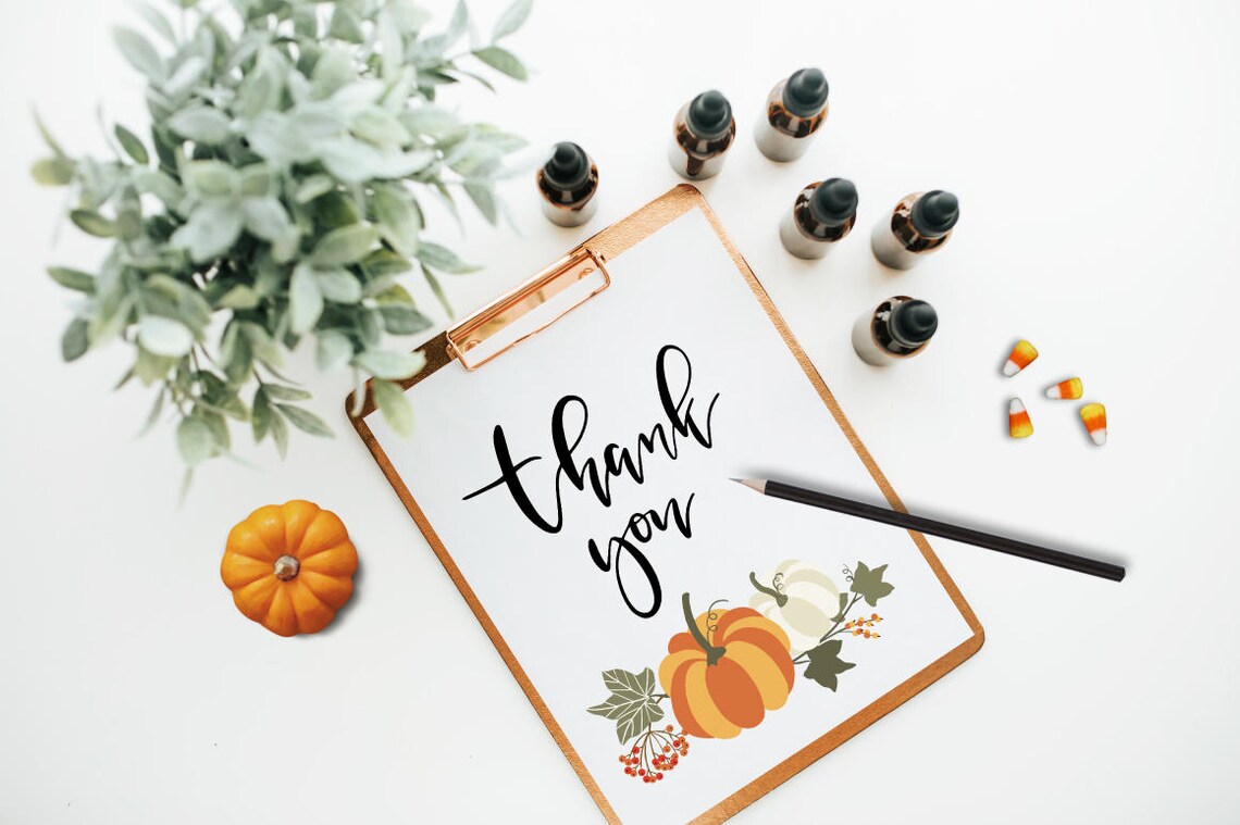 Autumn / Fall / Lettering / Quote / Clip Art / Pumpkin / - Etsy