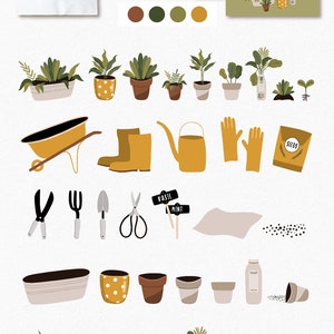 Gardening / Garden / Digital / Clipart / Clip Art / PNG / Spring ...