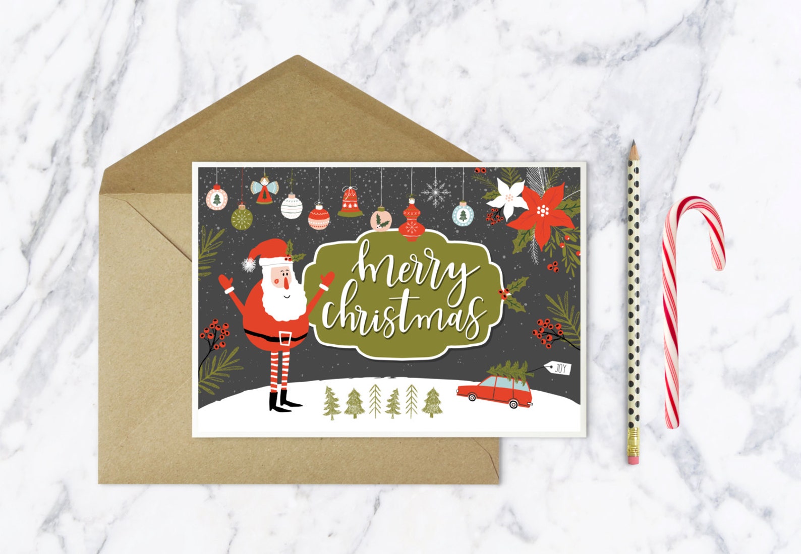 Christmas Clipart / Santa / Gingerbread Man / Snowman / Trees - Etsy