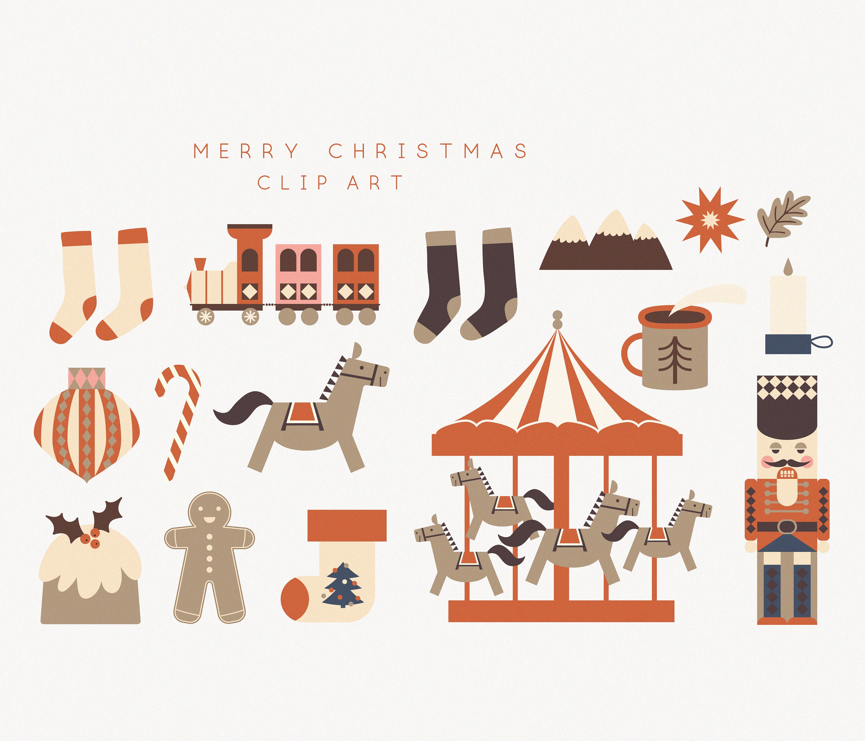 Christmas Clipart Winter Wonderland Clipart Christmas - Etsy