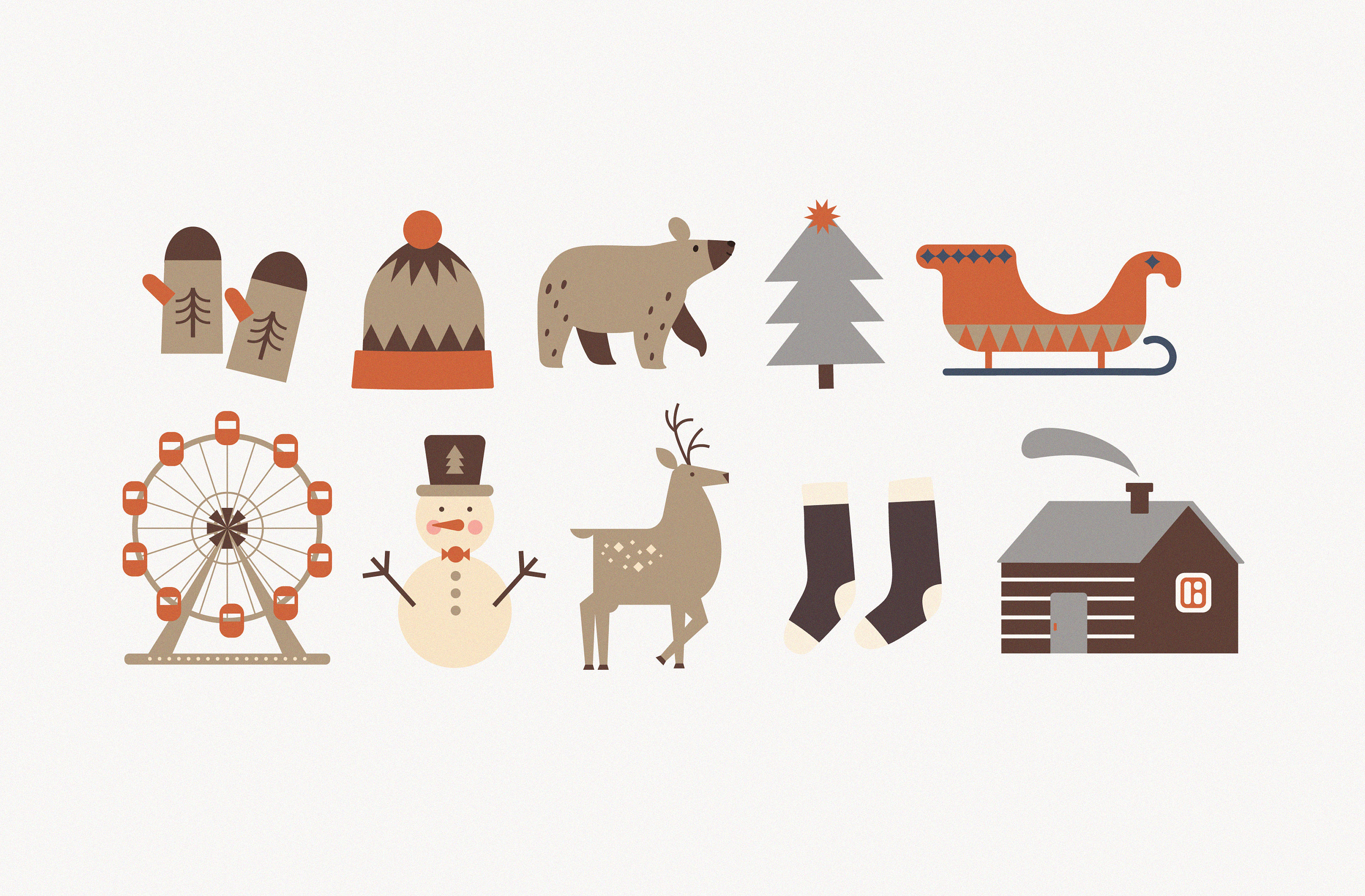 Christmas Clipart Winter Wonderland Clipart Christmas - Etsy