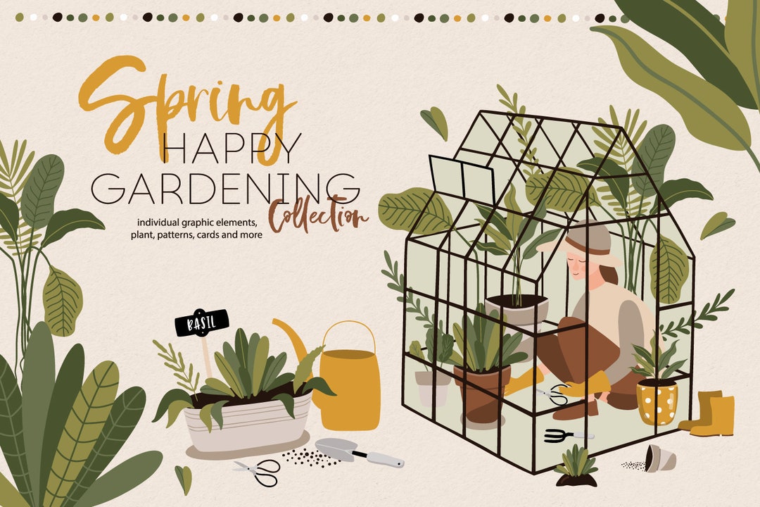 Gardening / Garden / Digital / Clipart / Clip Art / PNG / Spring ...
