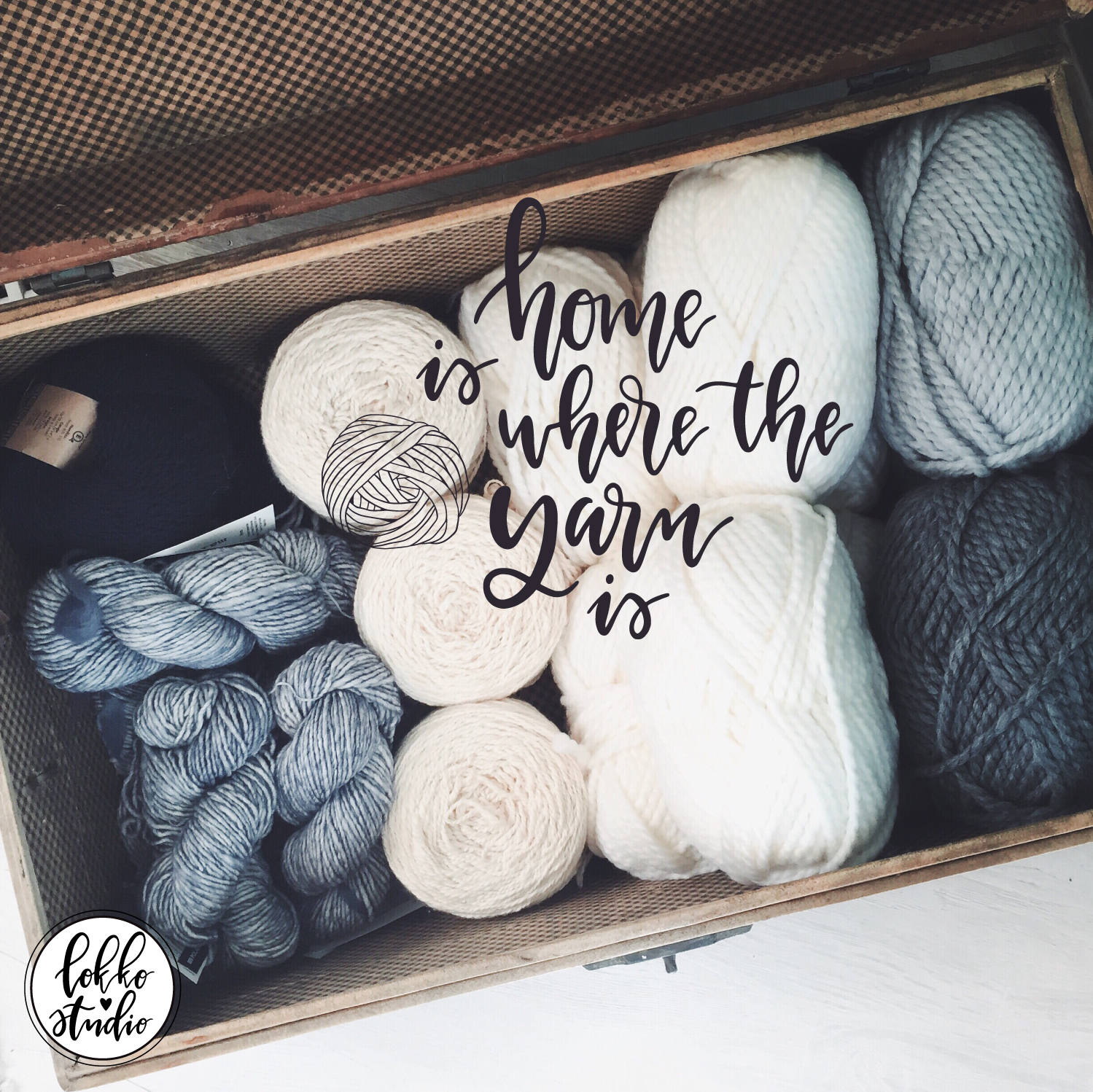 Knit SVG Knitting Svg Knit Cut File Hand Lettered Knit - Etsy