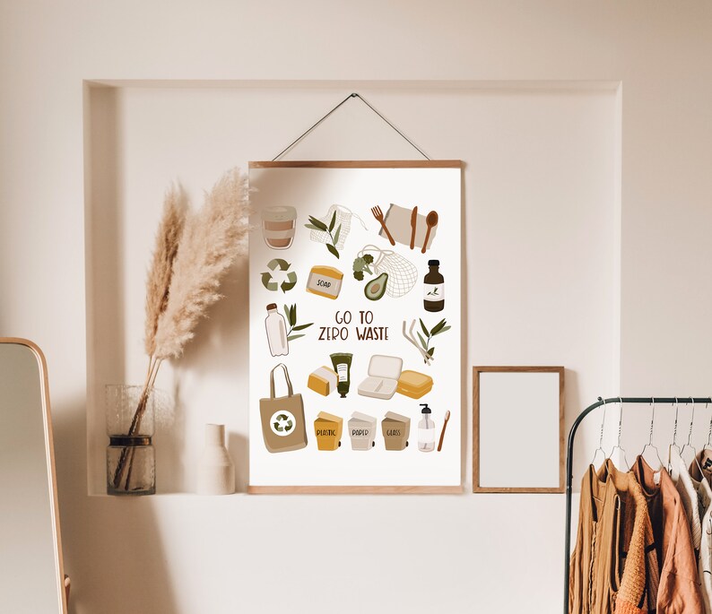 Zero Waste - Digital Clipart Collection - Green Life PNG - Sustainable ...