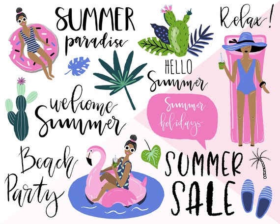 Flamingo Swimming Clipart