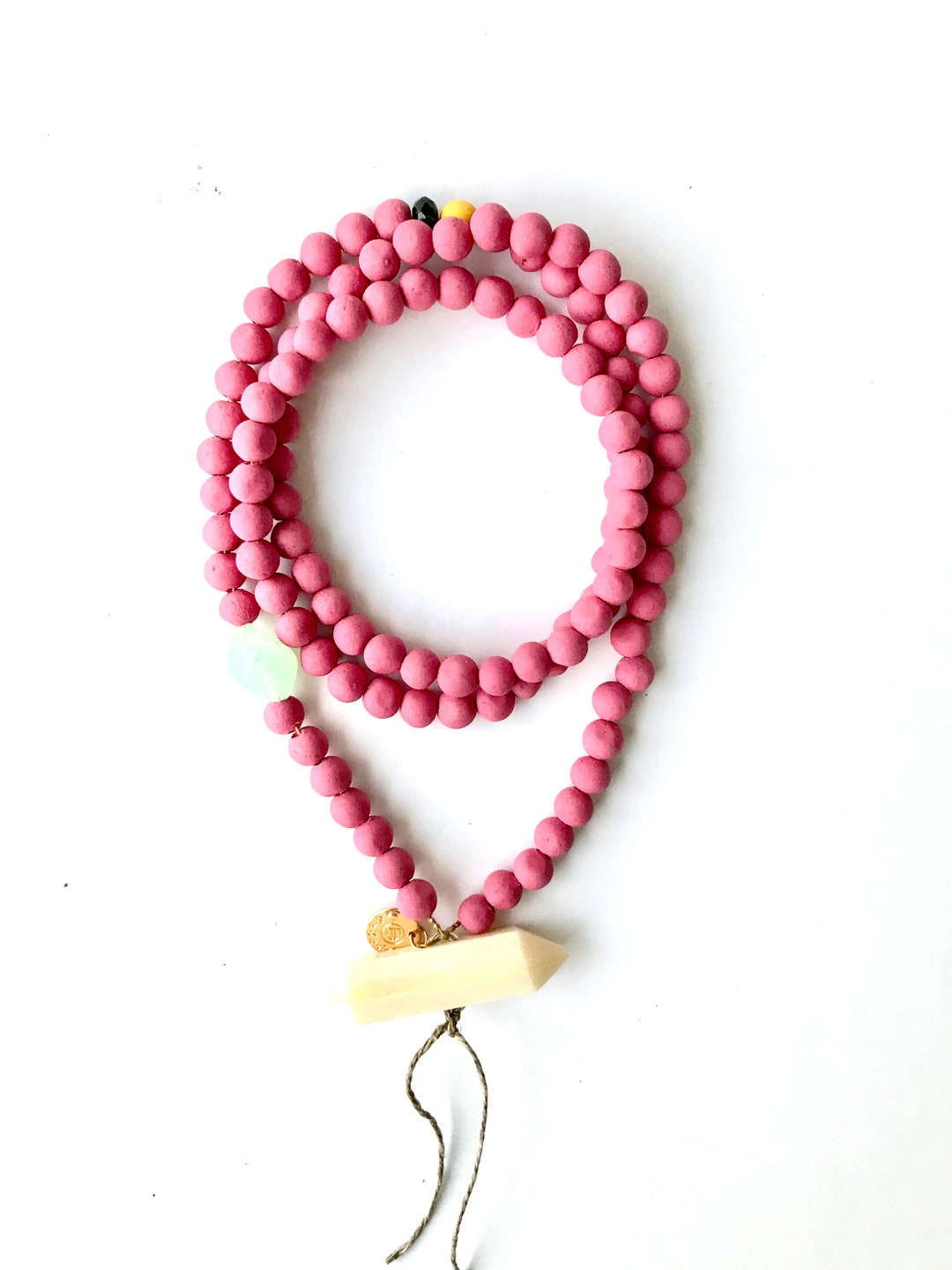 MALA COLLAR ROSE. Mala Rose Petal Necklace. Mala Yoga. Mala Meditation ...
