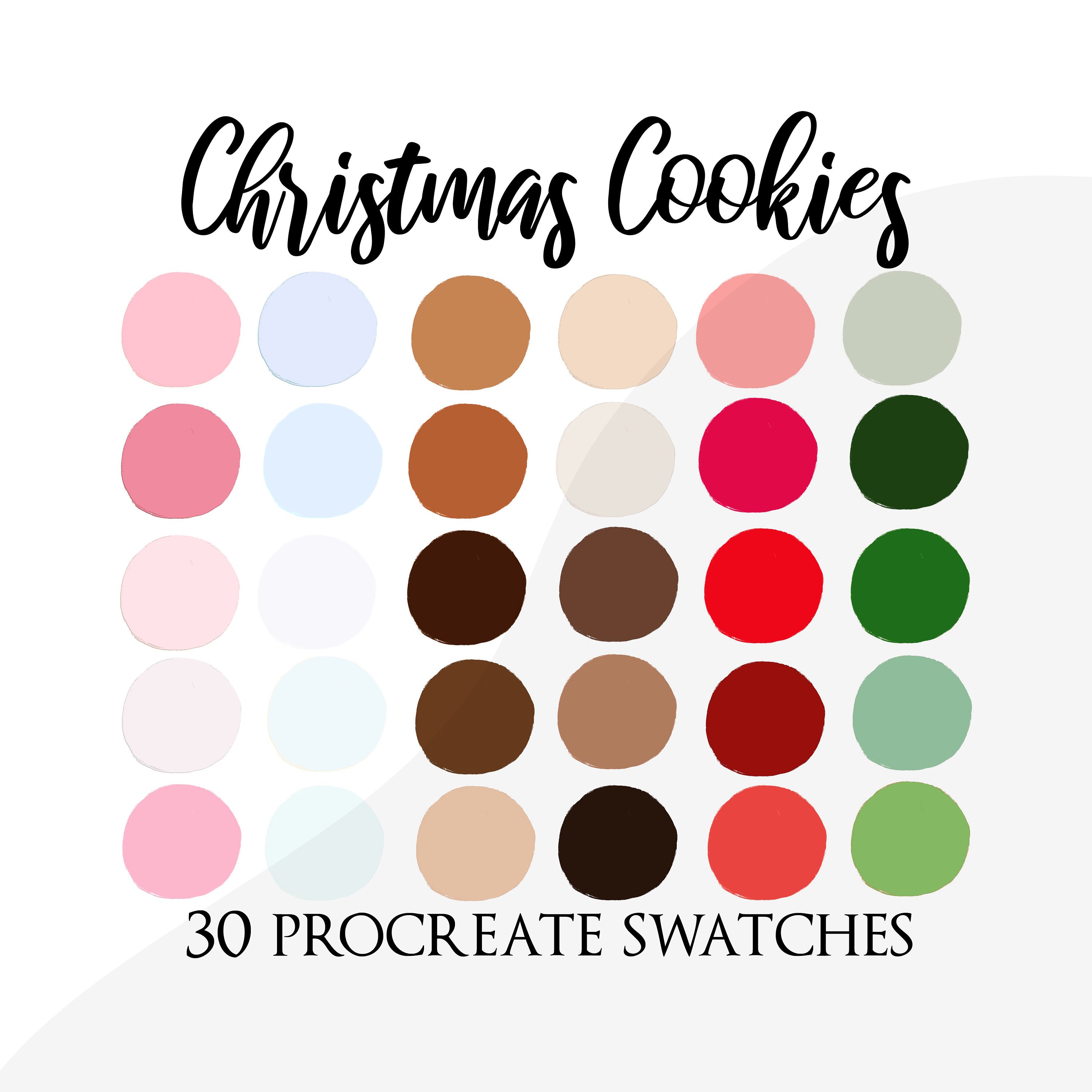 Procreate Palette Swatches, Procreate Color Palette, Christmas Colour ...
