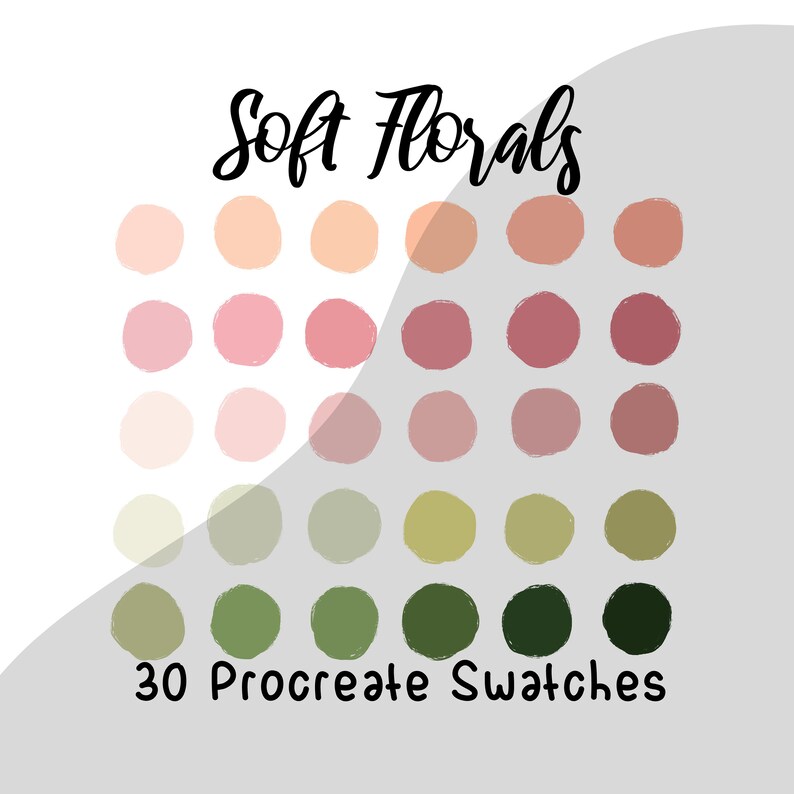 Procreate Palette Swatches Procreate Color Palette Soft Etsy Uk