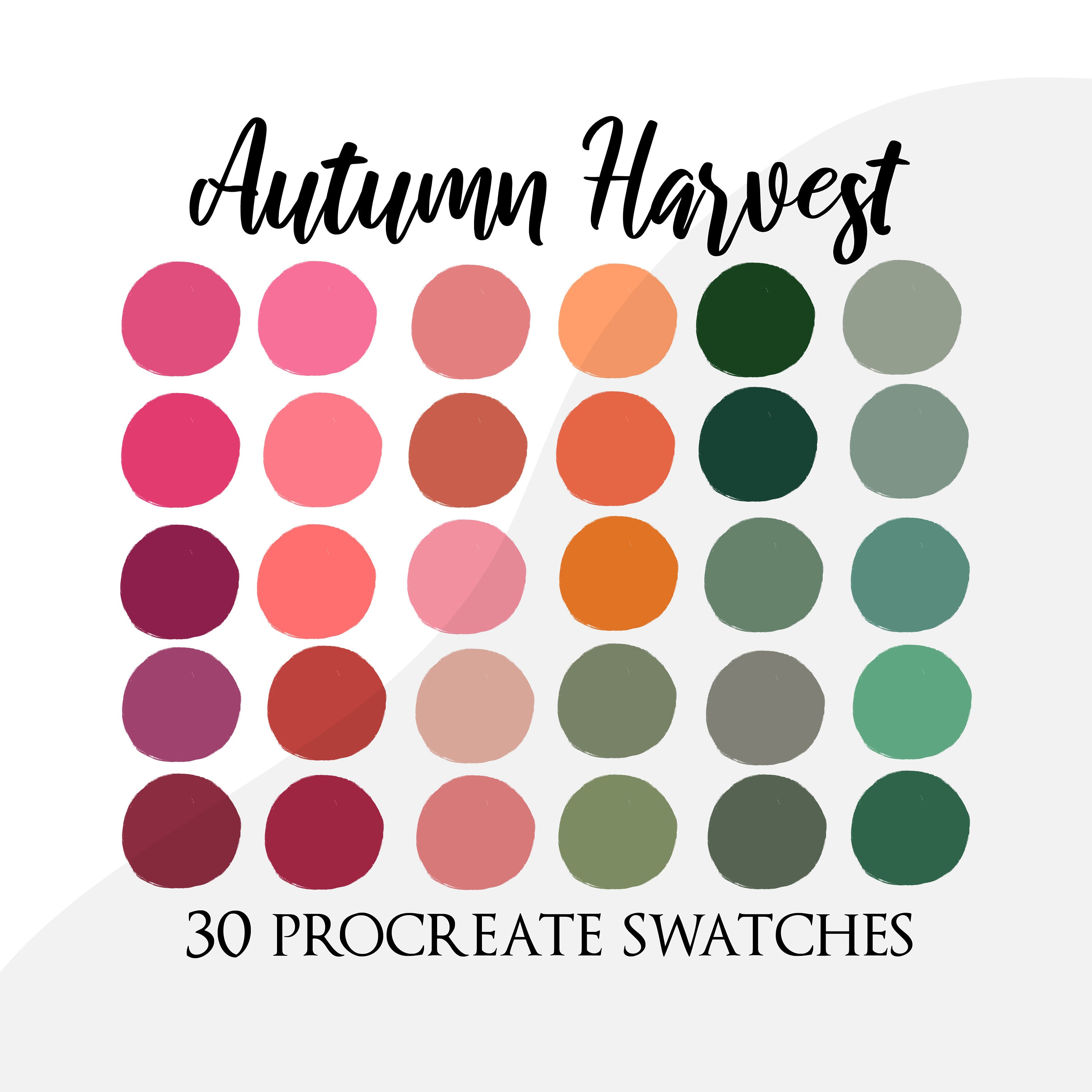 Procreate Palette Swatches, Procreate Color Palette, Cosy Autumn Colour ...